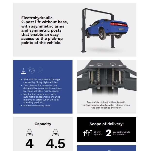 RAV 2 Post Baseless Lift | Versatile Vehicle Maintenance